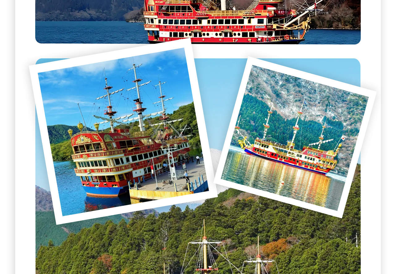 Hakone Shrine & Lake Ashi Floating Torii Gate & Hakone Pirate Ship ...